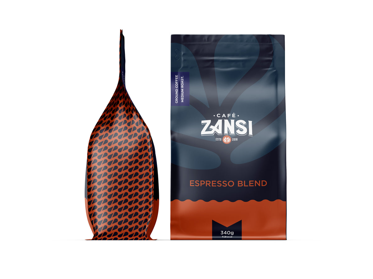 Espresso Blend, 340g, Medium Roast, Whole Bean. – Café Zansi